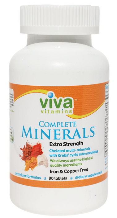 Complete Minerals Extra Strength - Iron and Copper Free – Viva Vitamins ...