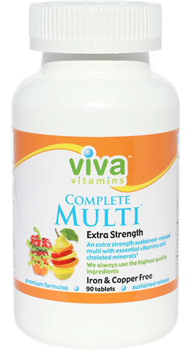 Complete Multi - Extra Strength Iron and Copper Free – Viva Vitamins ...