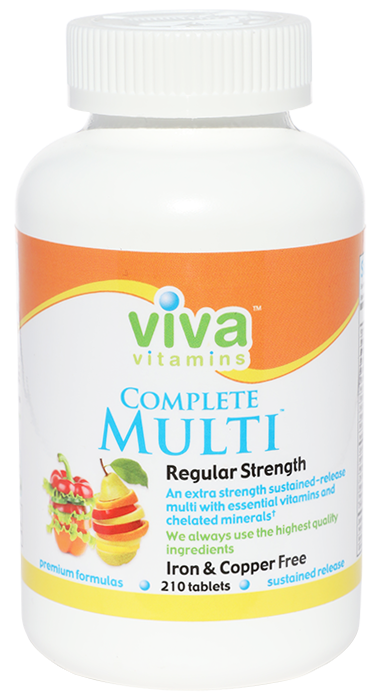 Complete Multi – Regular Strength Iron and Copper Free – Viva Vitamins ...