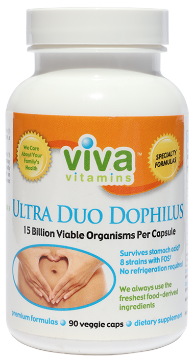 Ultra Duo Dophilus – 15 Billion Organisms 90 Veggie Caps – Viva ...